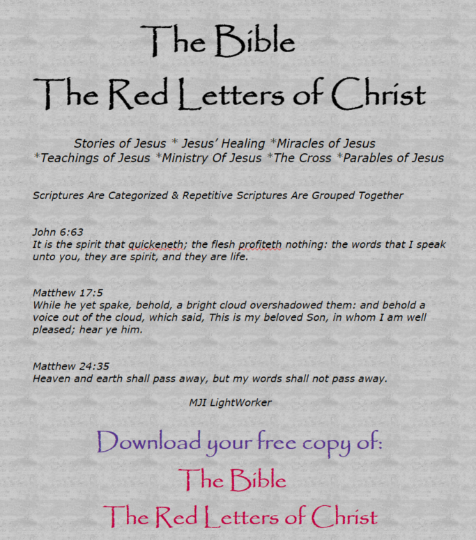 The Bible: The Red Letters of Christ – Stairway To Heaven